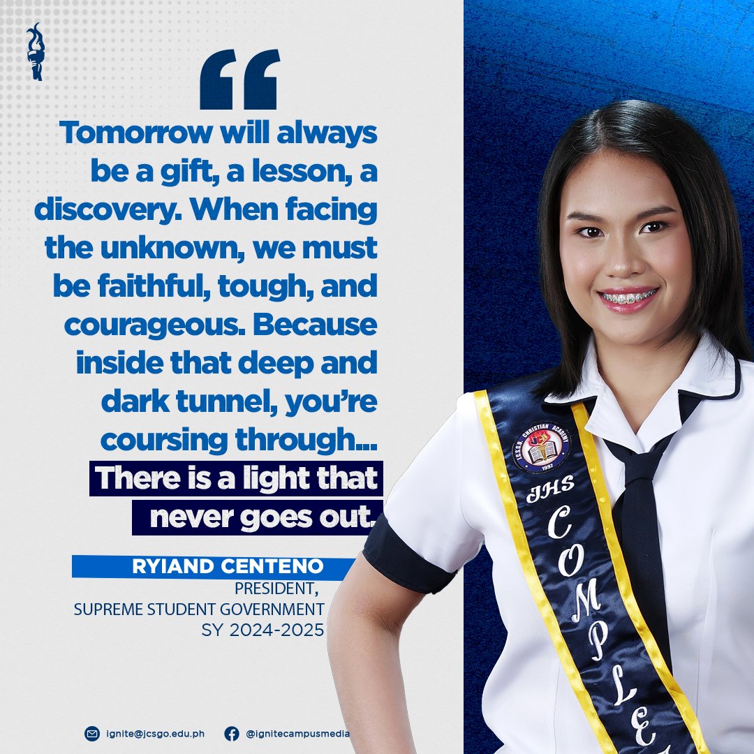 Ryiand Centeno, SSG President – JCSGO Christian Academy